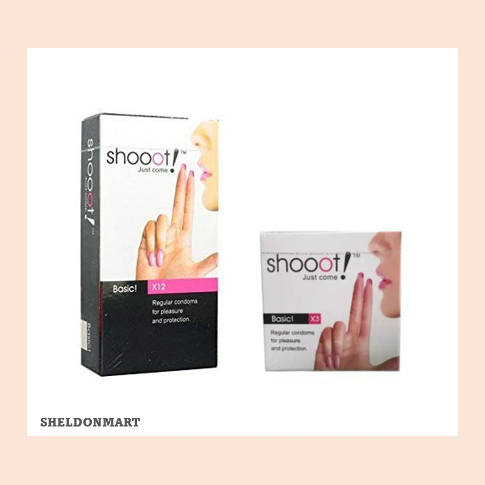 [EXP: 2026] SHOOT SHOOOT! BASIC CONDOM (3'S / 12'S) | Shopee Malaysia