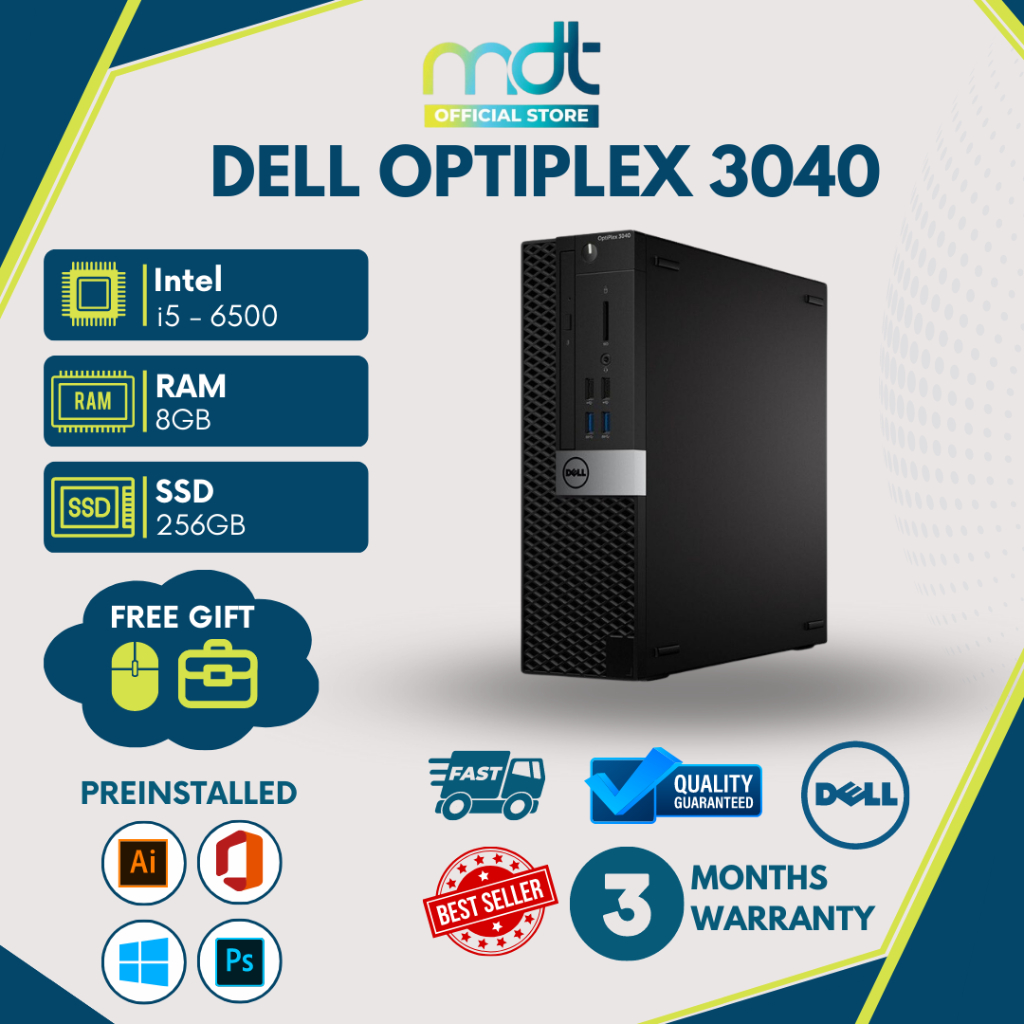 Dell Optiplex 3040/5040/7040 SFF PC Desktop Office use, Student, University, Business Use 3 ...