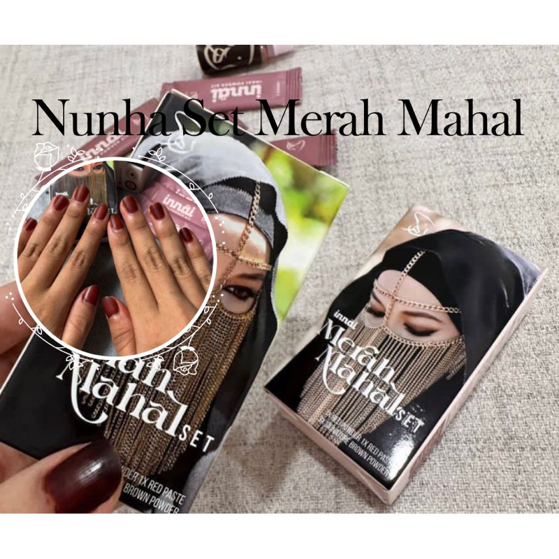 Inai Nunha Neelofa Ready Stock - Merah Mahal - Inai Dark Brown Asli - Inai Merah - Innai Red ...