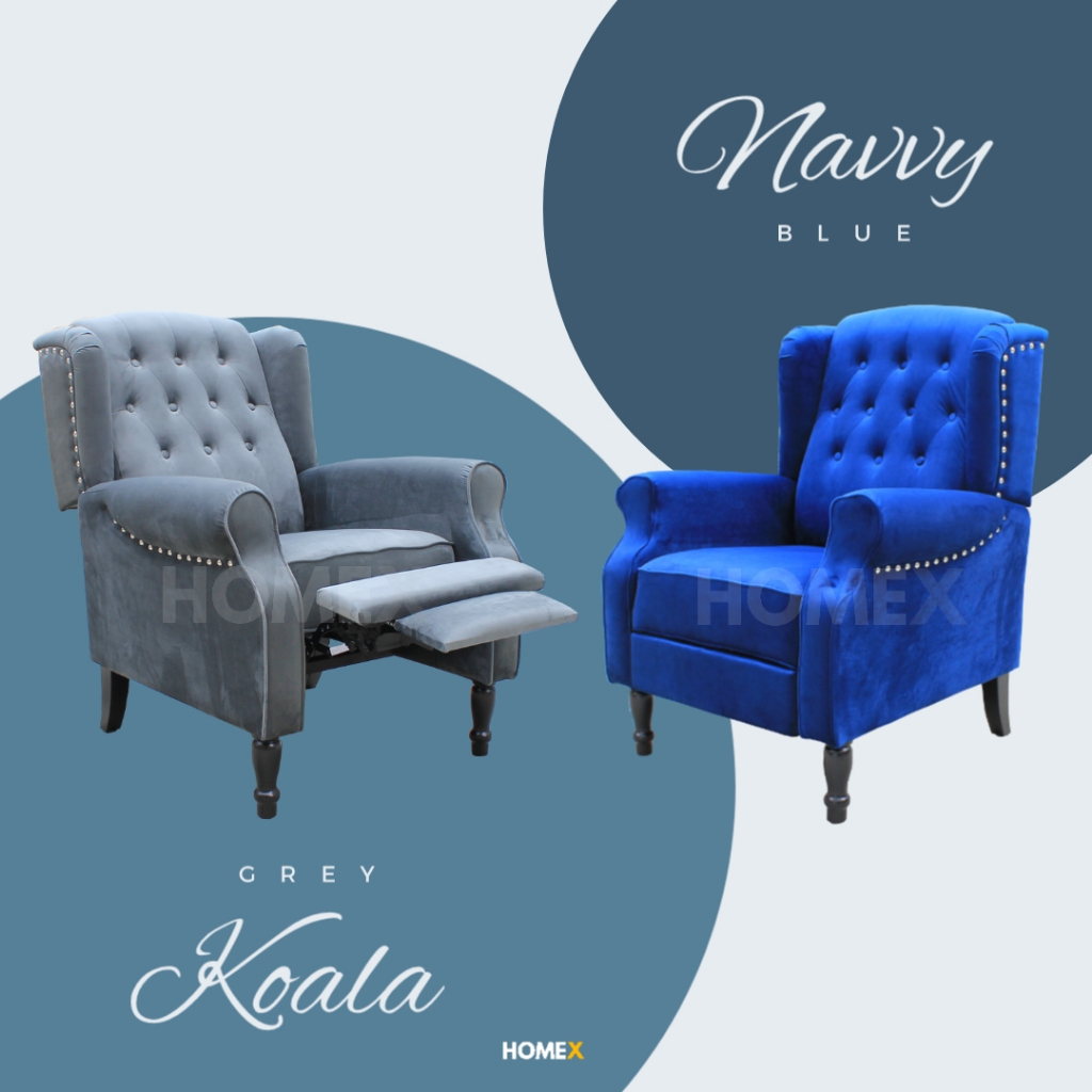FREE INSTALL READY STOCK Wing Chair Sofa Single Relax Arm Lazy Chair ...