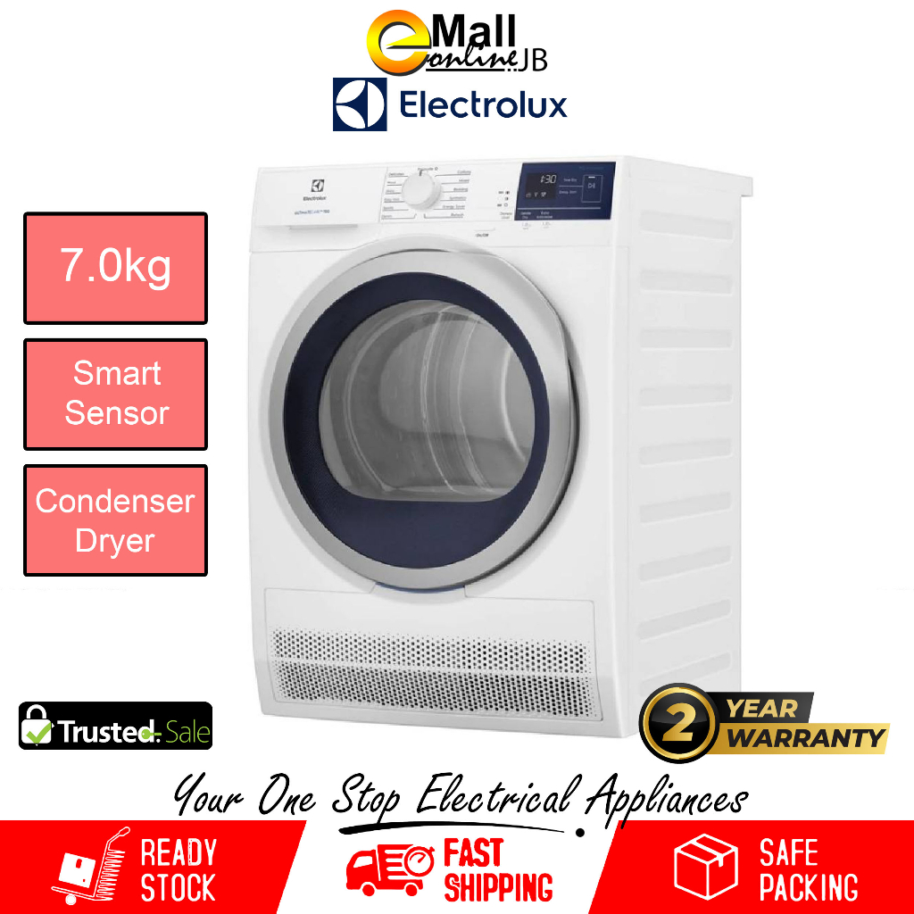 Electrolux 7kg Condenser Dryer EDC704 EDC704GEWA | Pengering Pakaian ...