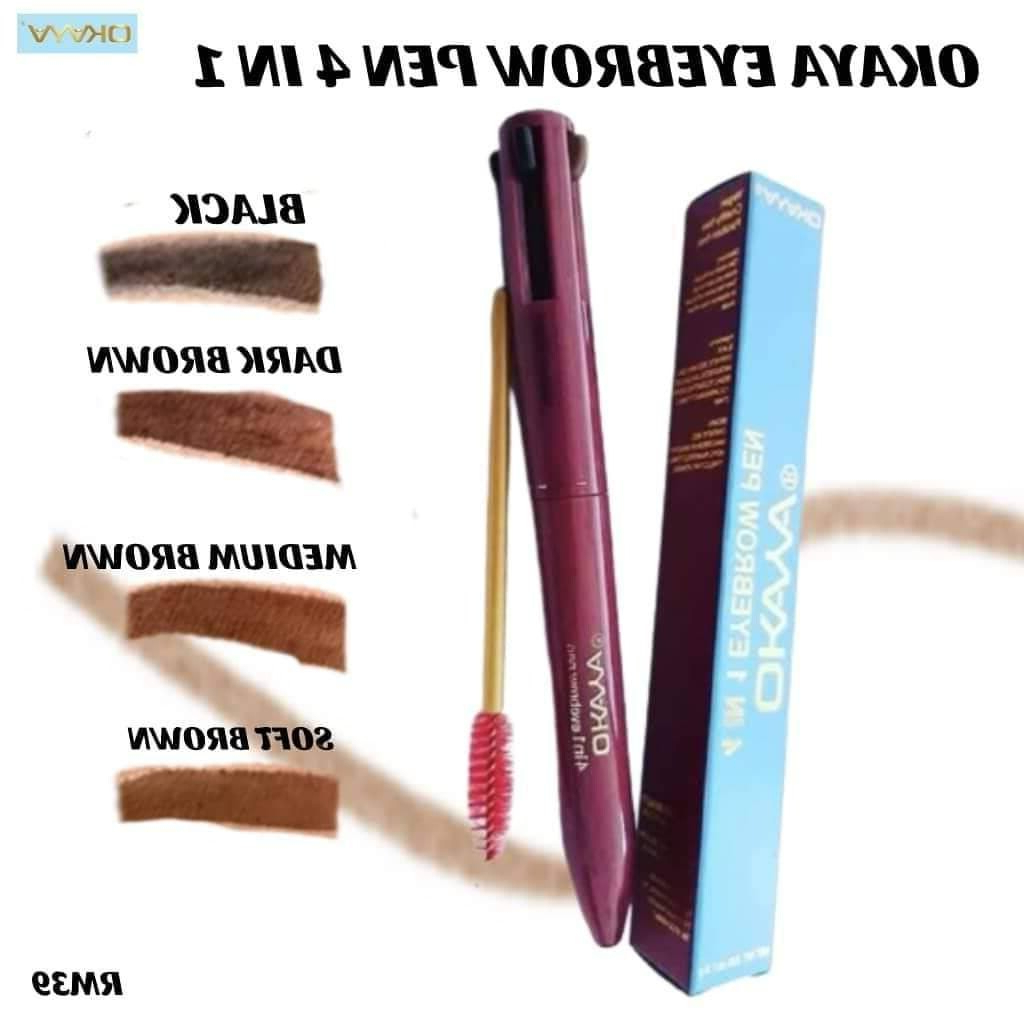 EYEBROW 4 IN 1 EASY APPLY 100% ORIGINAL BLUE MARROON BOX | Shopee Malaysia