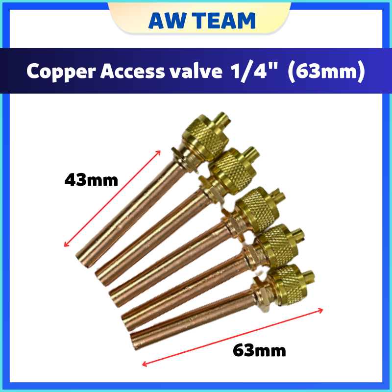 Copper Access valve 1/4" ( 63mm ) | Shopee Malaysia