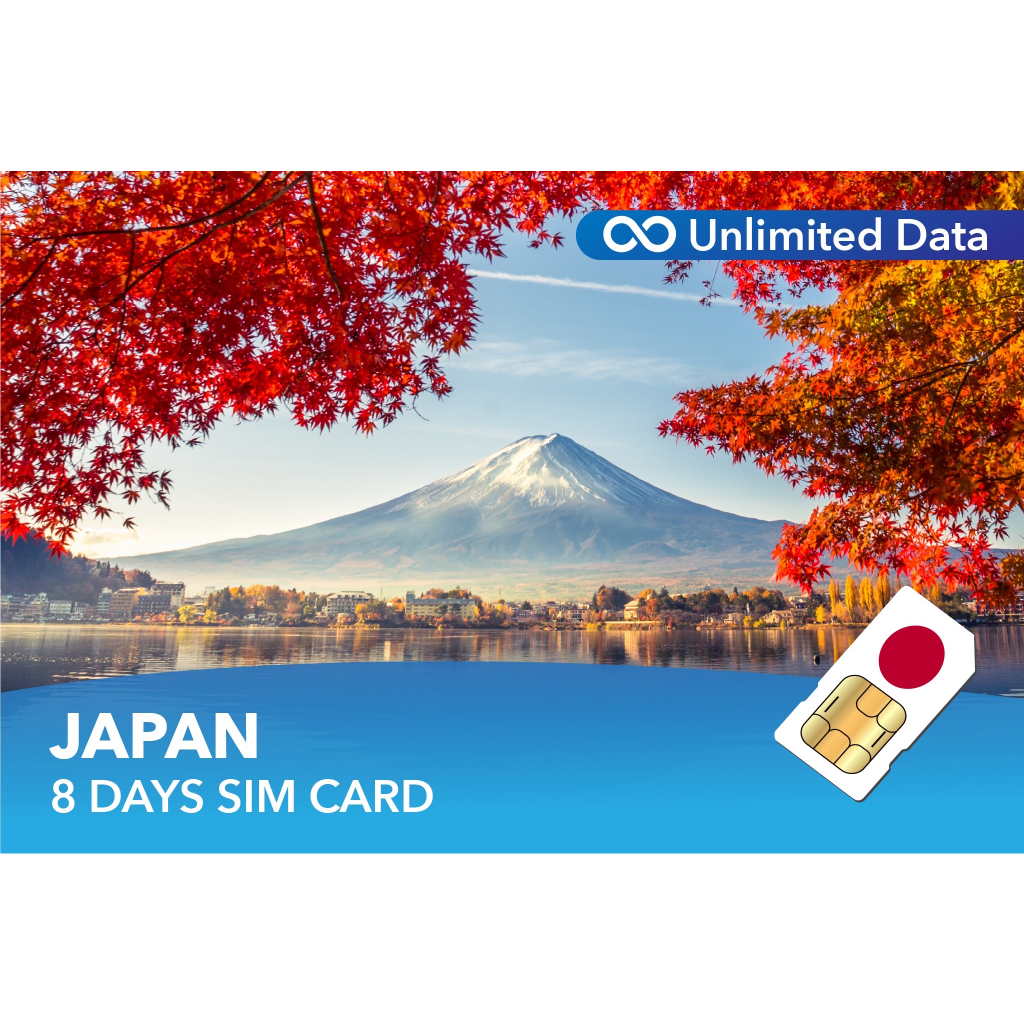 Japan 8 Days Unlimited Sim Card | Shopee Malaysia