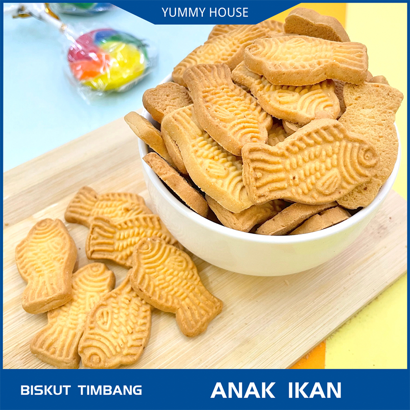 BISKUT TIMBANG/ BISKUT ANAK IKAN/BISCUIT FISH/CHILDHOOD/ MALAYSIA FOOD ...