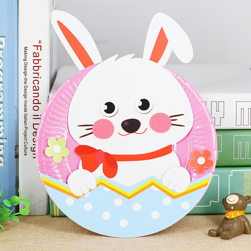 Colorful Cartoon DIY Paper Plate Stickers Kids Kindergarten Art & Craft ...