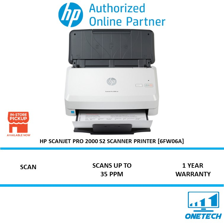 HP Scanjet Pro Scanner Printer Sheetfed/Scan 2000 S2/3000 S4 | Shopee ...