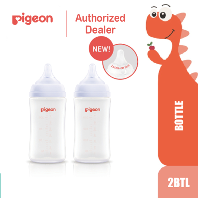 Pigeon SofTouch Wide-Neck PP Nursing Bottle 240ml/8oz (Twin Pack) | Shopee Malaysia