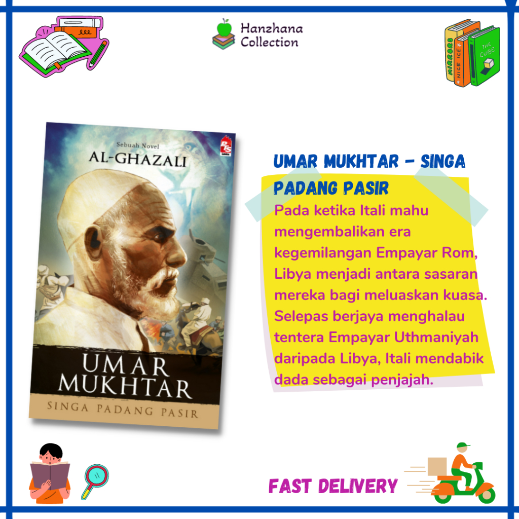 Novel Umar Mukhtar - Singa Padang Pasir by Al-Ghazali | Shopee Malaysia