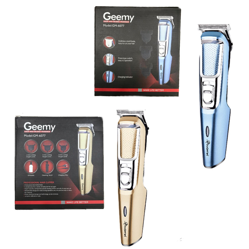 100% original, GEEMY GM-6077 HAIR TRIMMER /HAIR CLIPPER /BEARD TRIMMER ...
