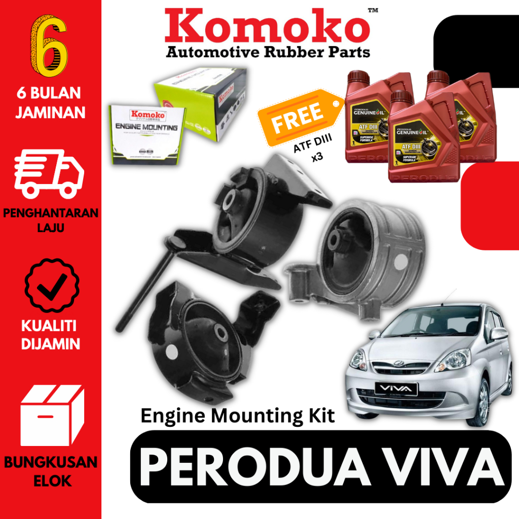 Engine Mounting PERODUA VIVA KOMOKO Engine Mounting Viva 660 850 1.0 ...