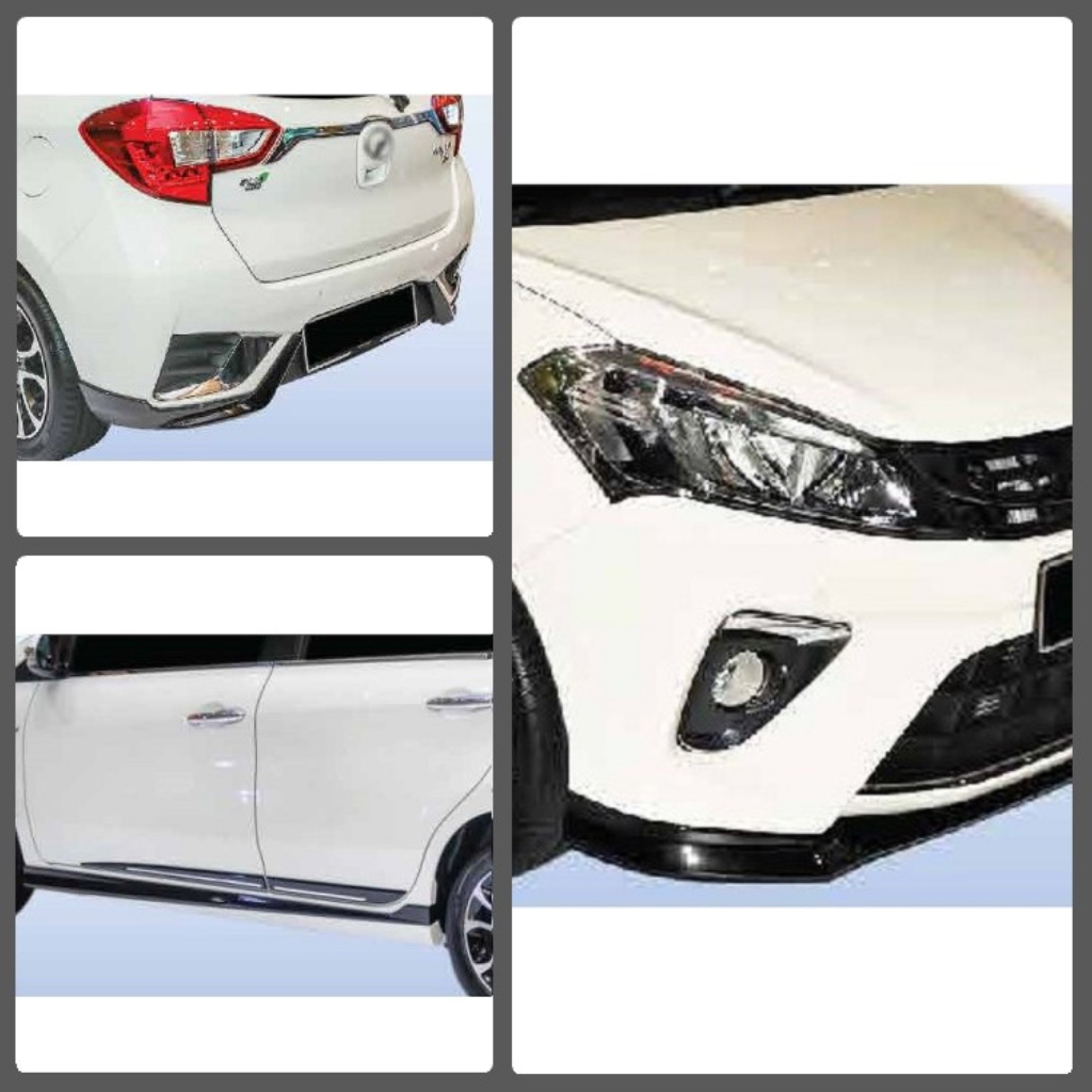 Perodua Myvi 3rd Generation 17 Gear Up Skirting Body Kit ABS Ready ...