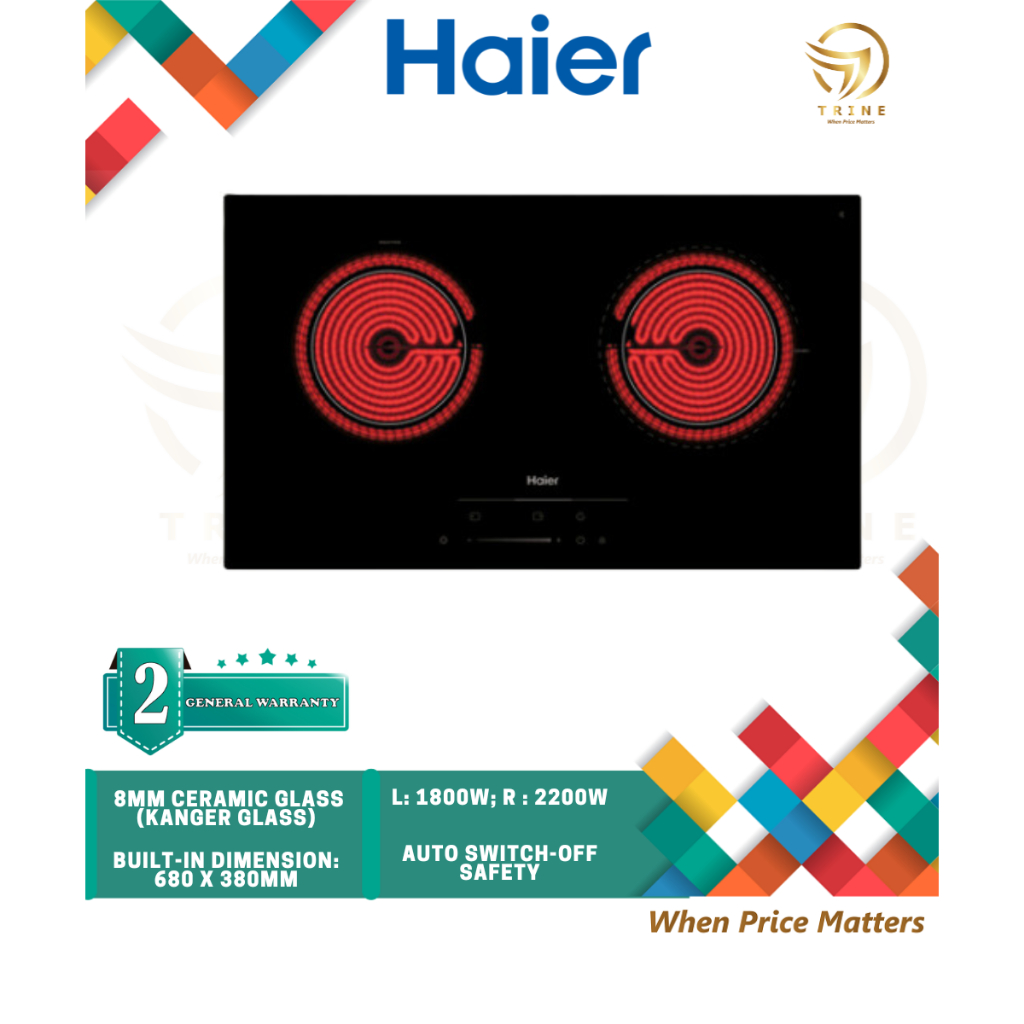 Faber Built In Electric Ceramic Cooker Hob FCH 3C/69BK / Haier Built-in ...