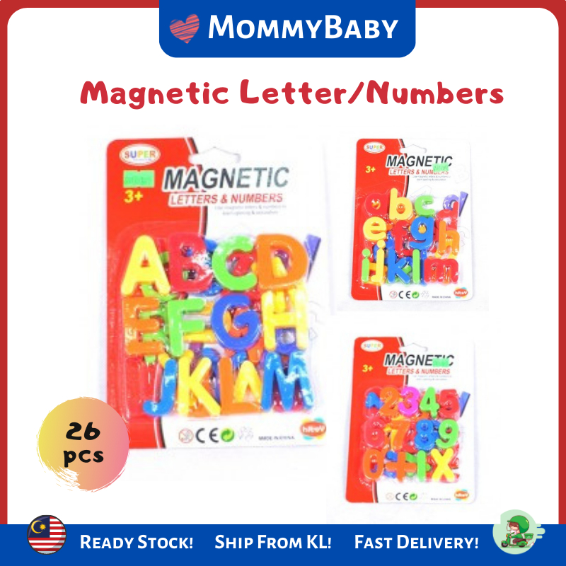 26 Pcs Magnetic Alphabet Letters/Numbers | Shopee Malaysia