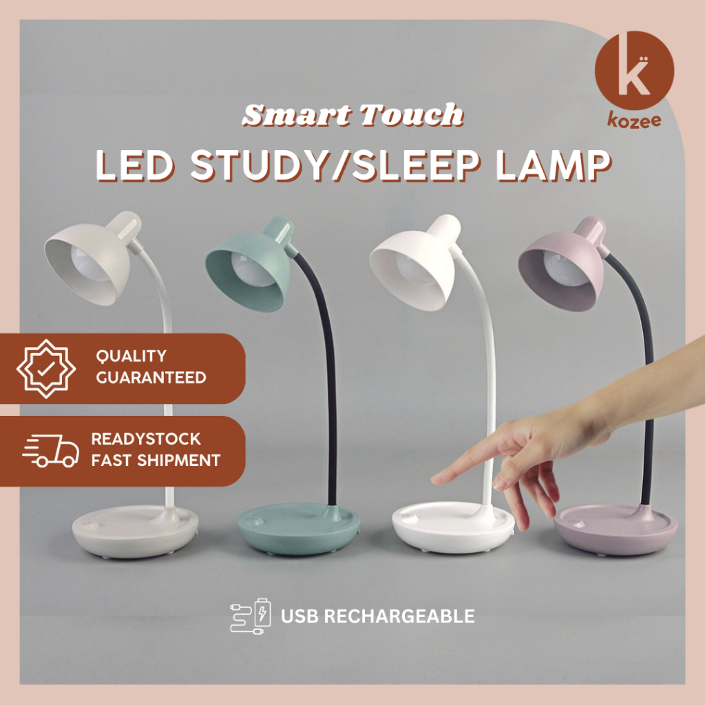 Kozee 🇲🇾LED 3 mode USB Rechargeable Desk Lamp/ Wireless Table Study ...