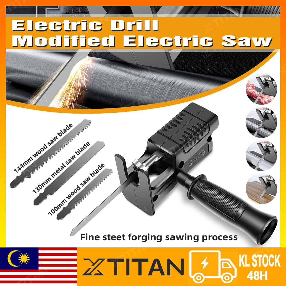 【Local】XTITAN Drill Jig Saw Adapter Electric Drill Convert Curve Saw ...