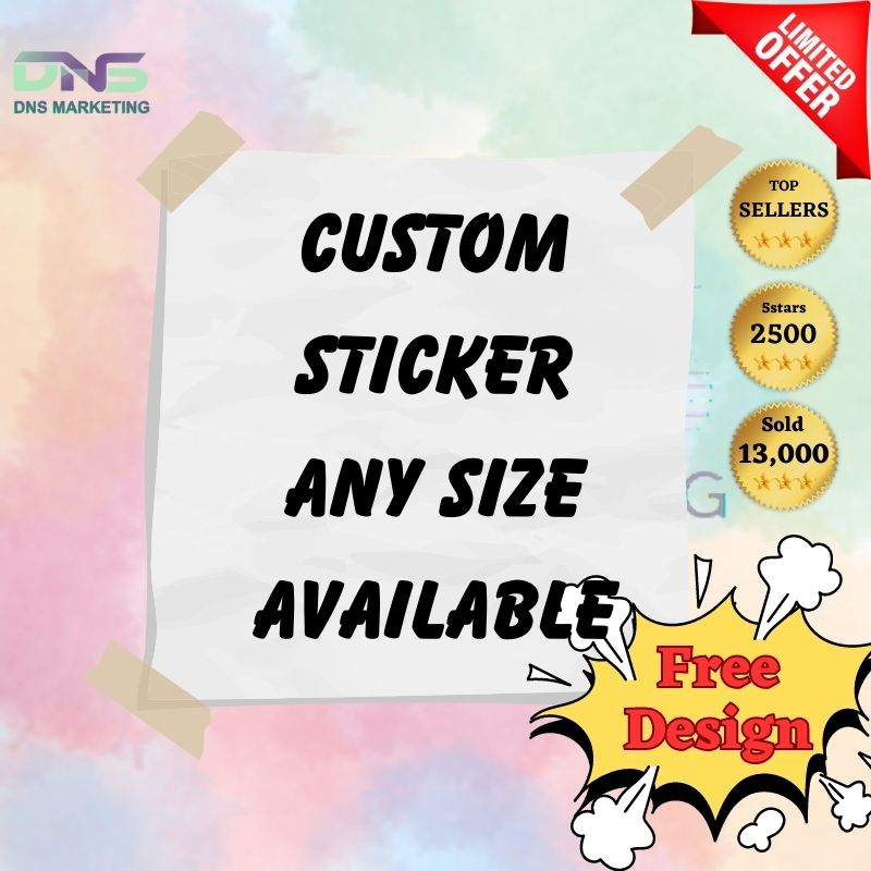 Ready Stock Custom Sticker Label Printing Any Size Available Free ...