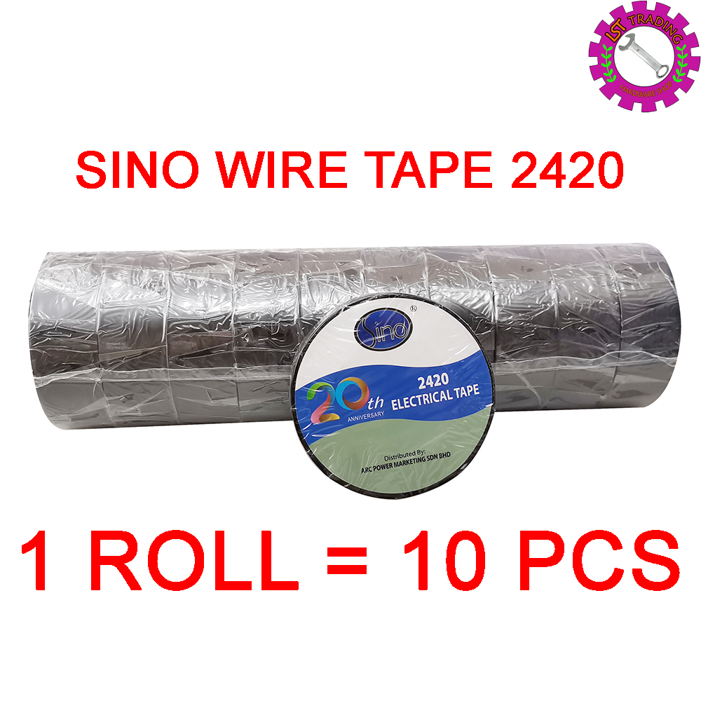 [10PCS] SINO WIRE TAPE 2420 BLACK 1 UNIT 10 PCS / WIRING TAPE / TAPE ...