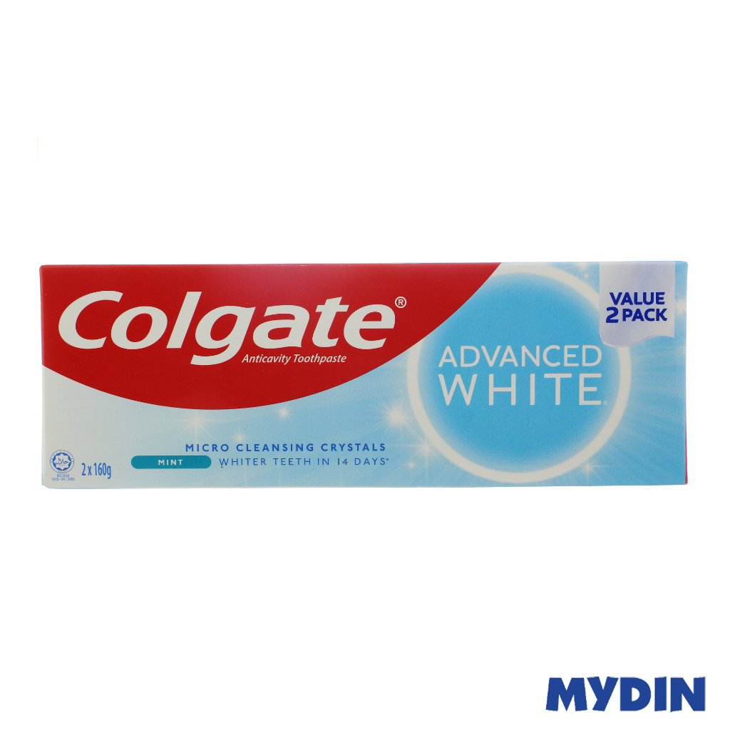 Colgate Advanced White Toothpaste (2 x 160g) | Shopee Malaysia