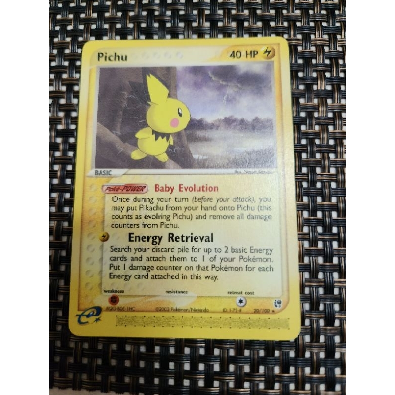 Pichu - 20/100 - Rare | Shopee Malaysia