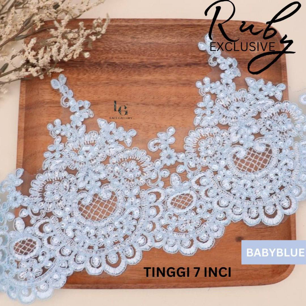 🔥 0.5M | RUBY EXCLUSIVE BORDER LACE BAJU RENDA KAIN AKSESORI PAKAIAN ...