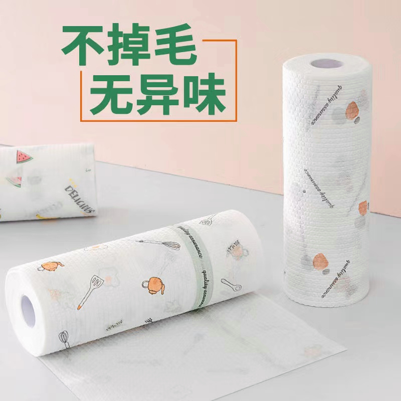 Washable Kitchen Tissue Lazy Tisu Towel Paper Roll Rag Wipes Dapur Kain ...