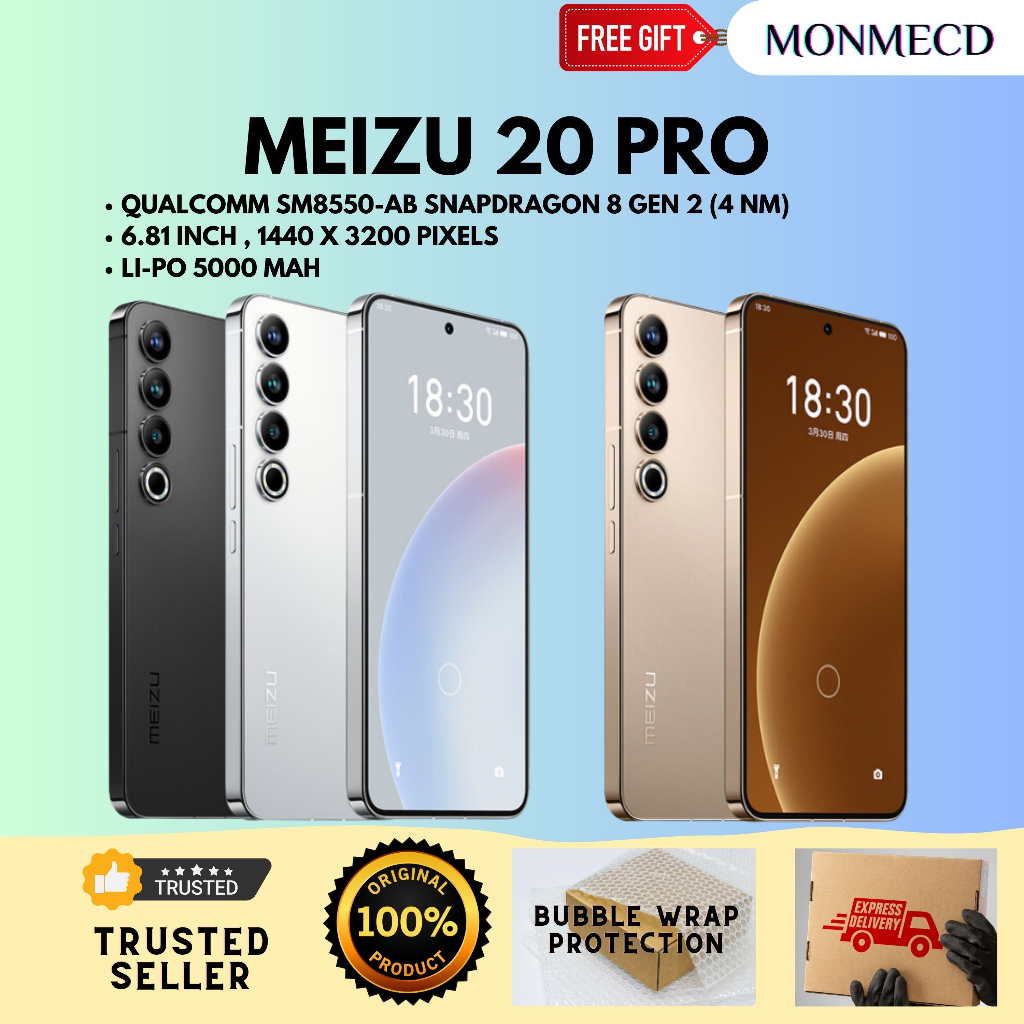 [New Launch Apr 2023] Meizu 20 Pro | Snapdragon 8 Gen 2| 6.81 Inches ...
