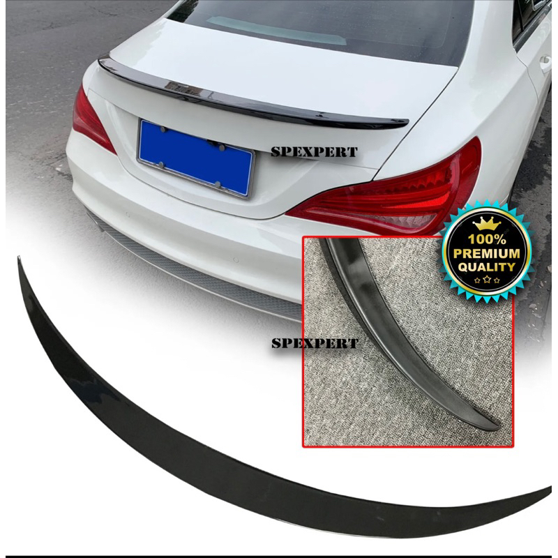 Mercedes benz Cla W117 spoiler gloss black | Shopee Malaysia