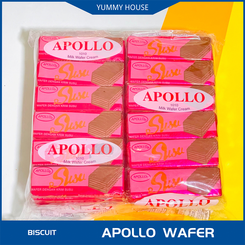 APOLLO WAFER WITH COKLAT/MILK CREAM/ CHOCOLATE WAFER/ BISKUT WAFER ...