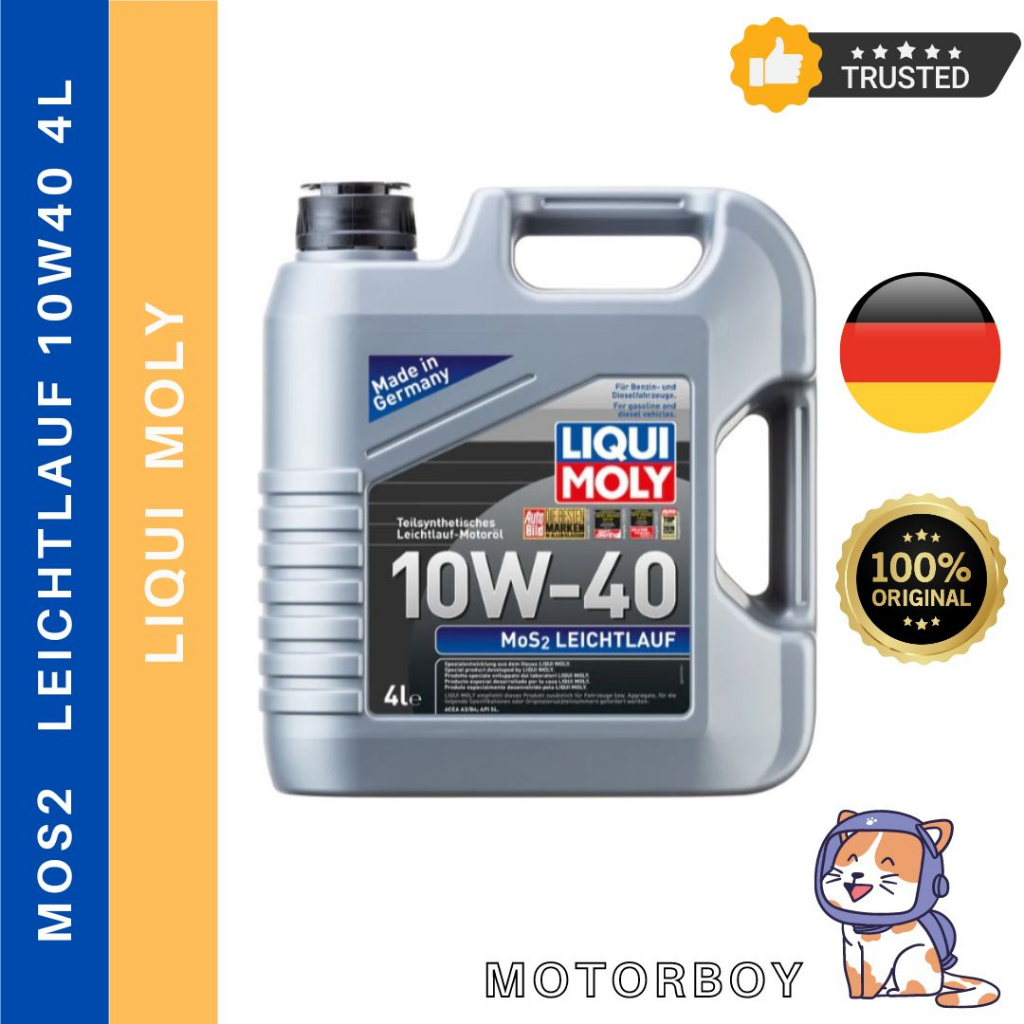 LIQUI MOLY MOS2 LEICHTlAUF (4L) 10W40 6948 ORIGINAL GERMANY | Shopee Malaysia