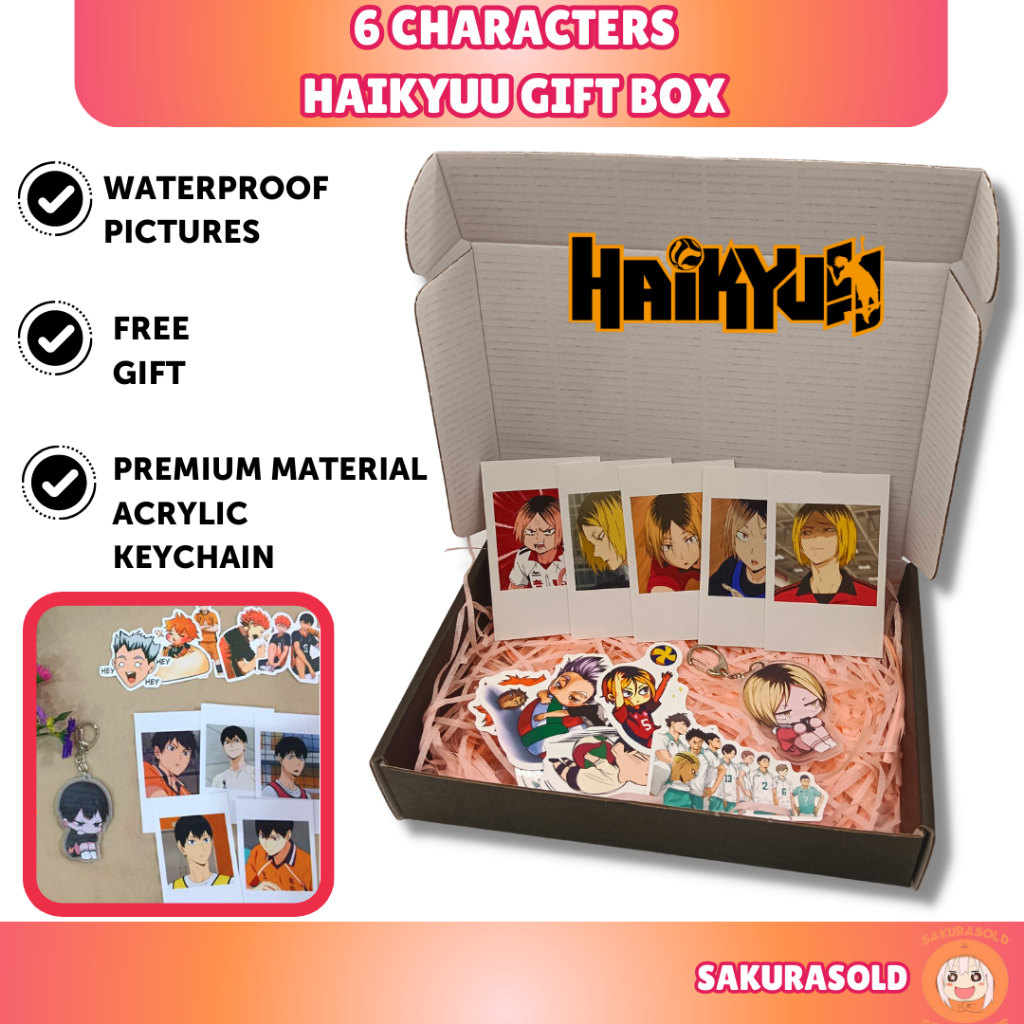 Anime Haikyuu Gift Box Karasuno Gift Box Haikyuu Present Haikyuu ...