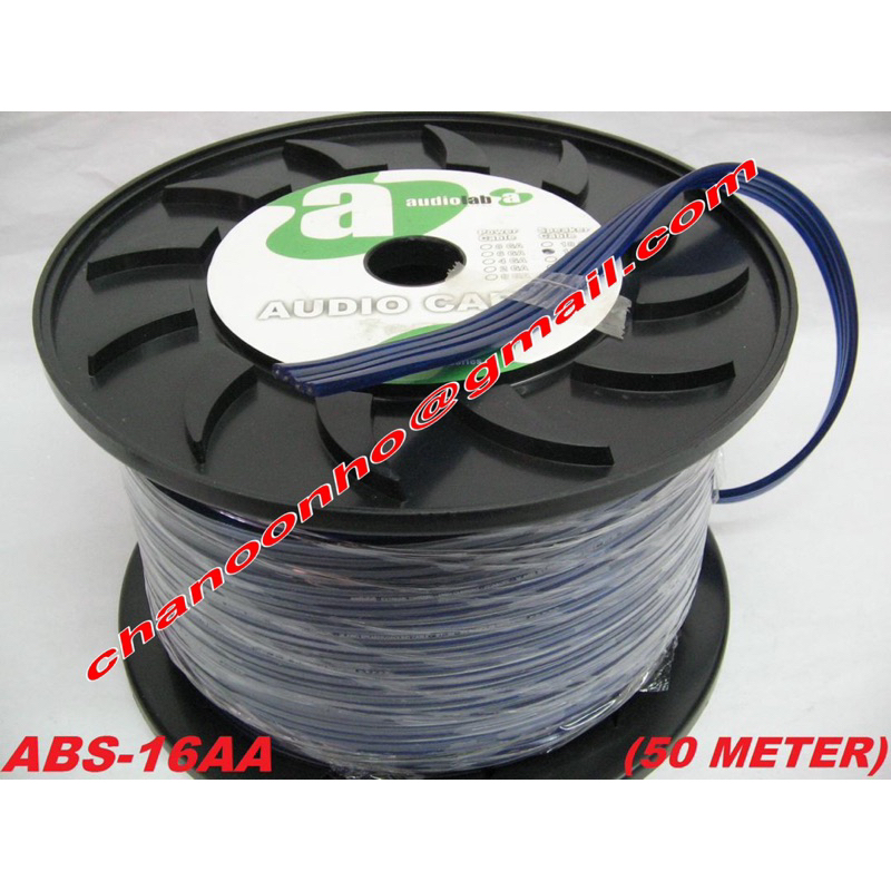 ABS-16AA AUDIO LAB 16GA AWG CCA BLUE COLOUR 4 WIRE SPEAKER CABLE-(1 ...