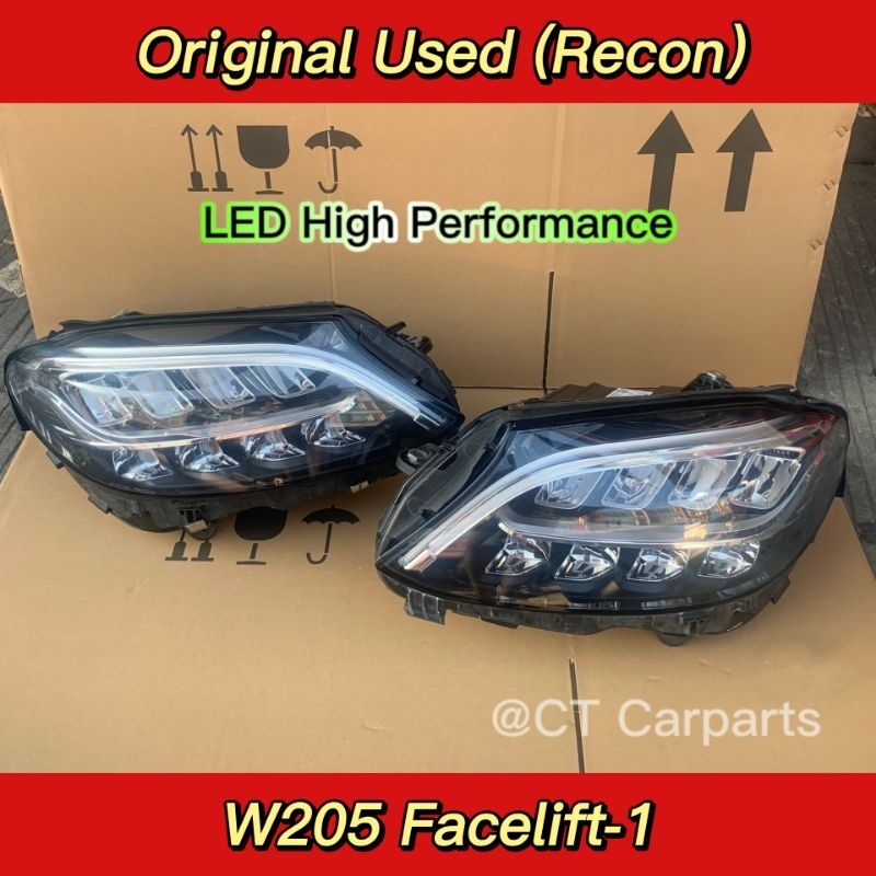 Headlamp Mercedes C Class Headlamp Original C180/C200/C260/C300/C63 AMG ...