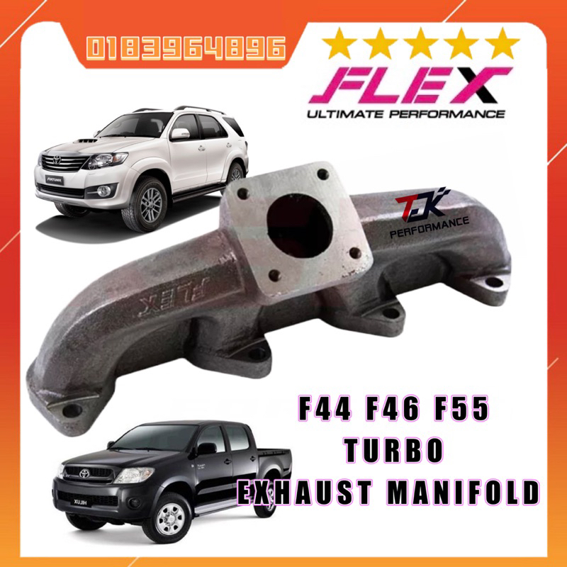 🇹🇭F44 F46 F55 FLEX TURBO EXHAUST MANIFOLD BANANA TOYOTA HILUX VIGO 1KD ...