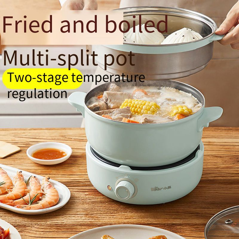 Bear electric student noodle pot steamed and stewed multi-functional ...