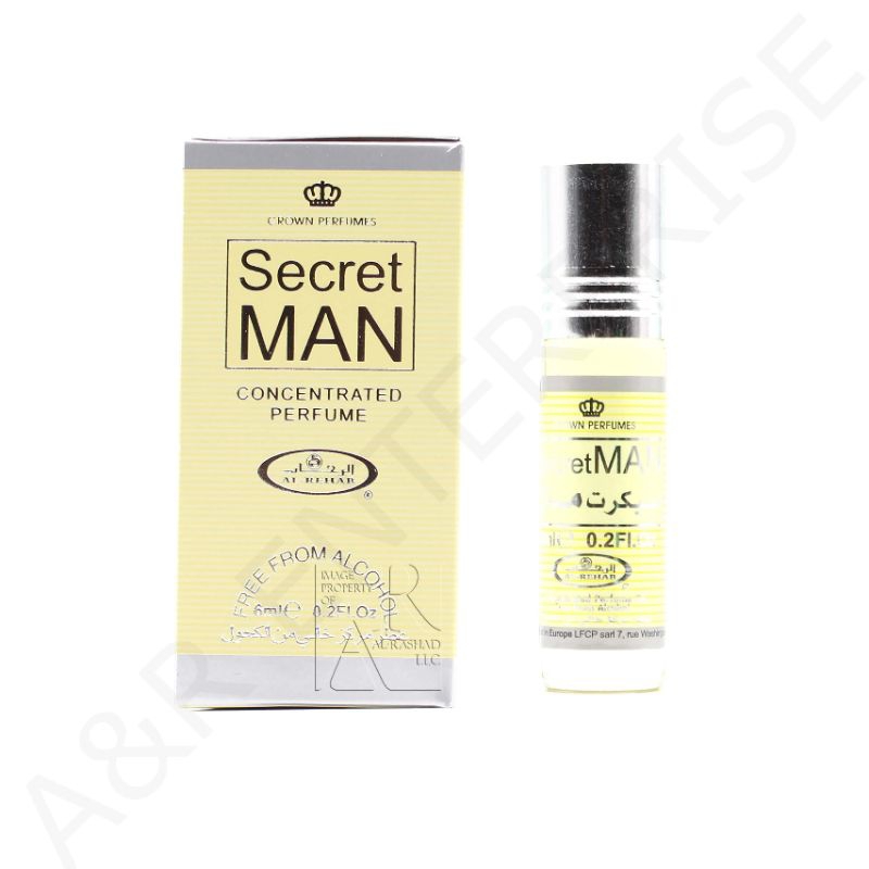 Original Al Rehab Secret Man Alcohol Free Perfume Roll On 6ml | Shopee ...