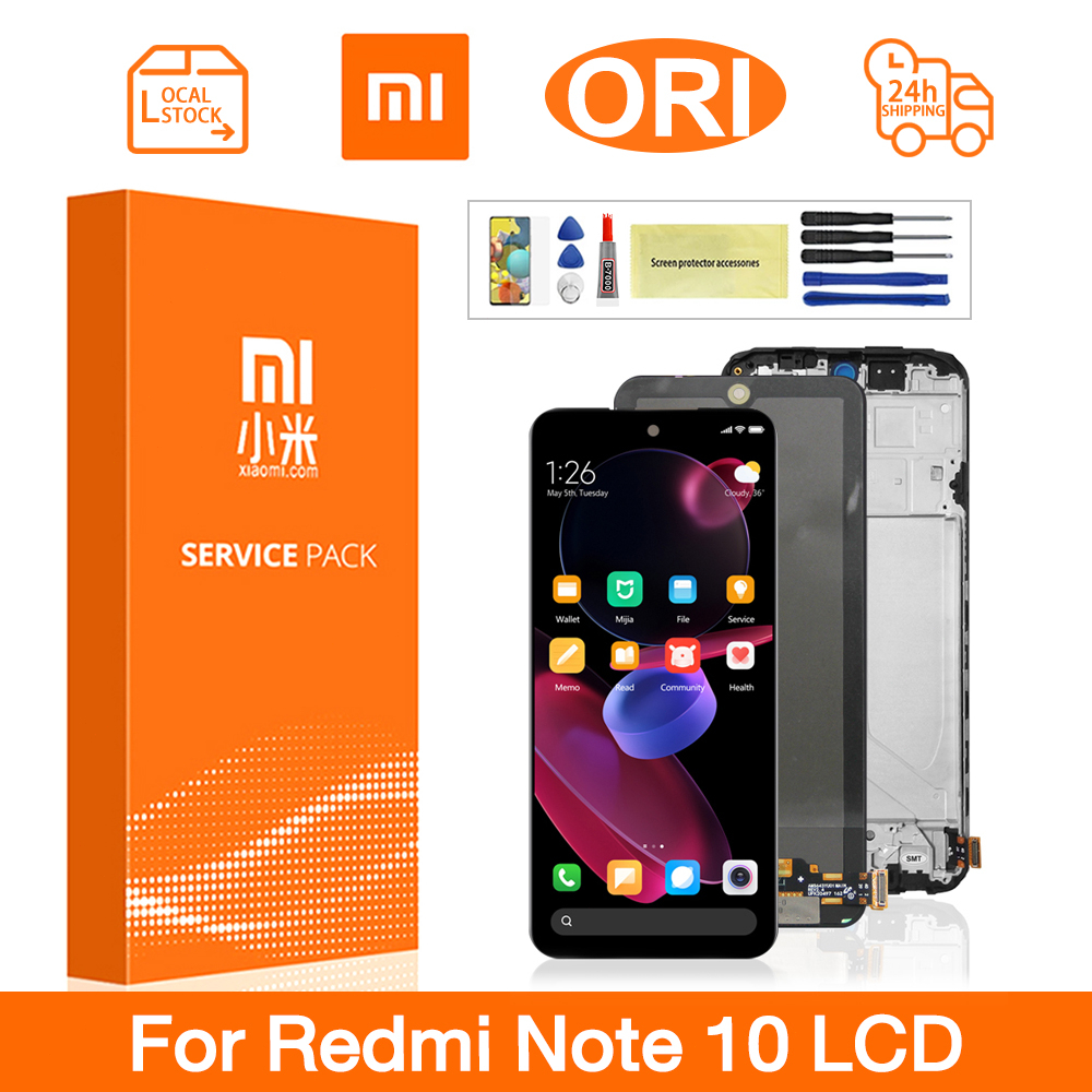 TFT LCD FOR Redmi NOTE 10 4G / 10S TOUCH SCREEN DIGITIZER DISPLAY GLASS ...