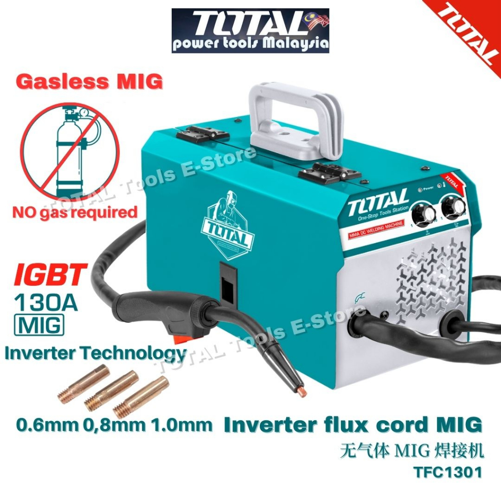 TOTAL Gasless MIG welding / Inverter flux cord MIG 无气体 MIG 焊接机 ...