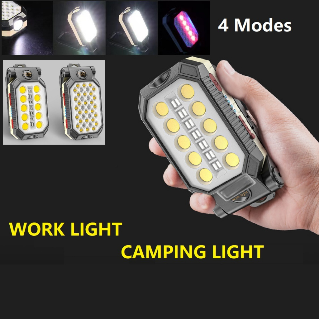 Lampu Suluh 1800W LED Light USB Rechargeable COB Torchlight car ...