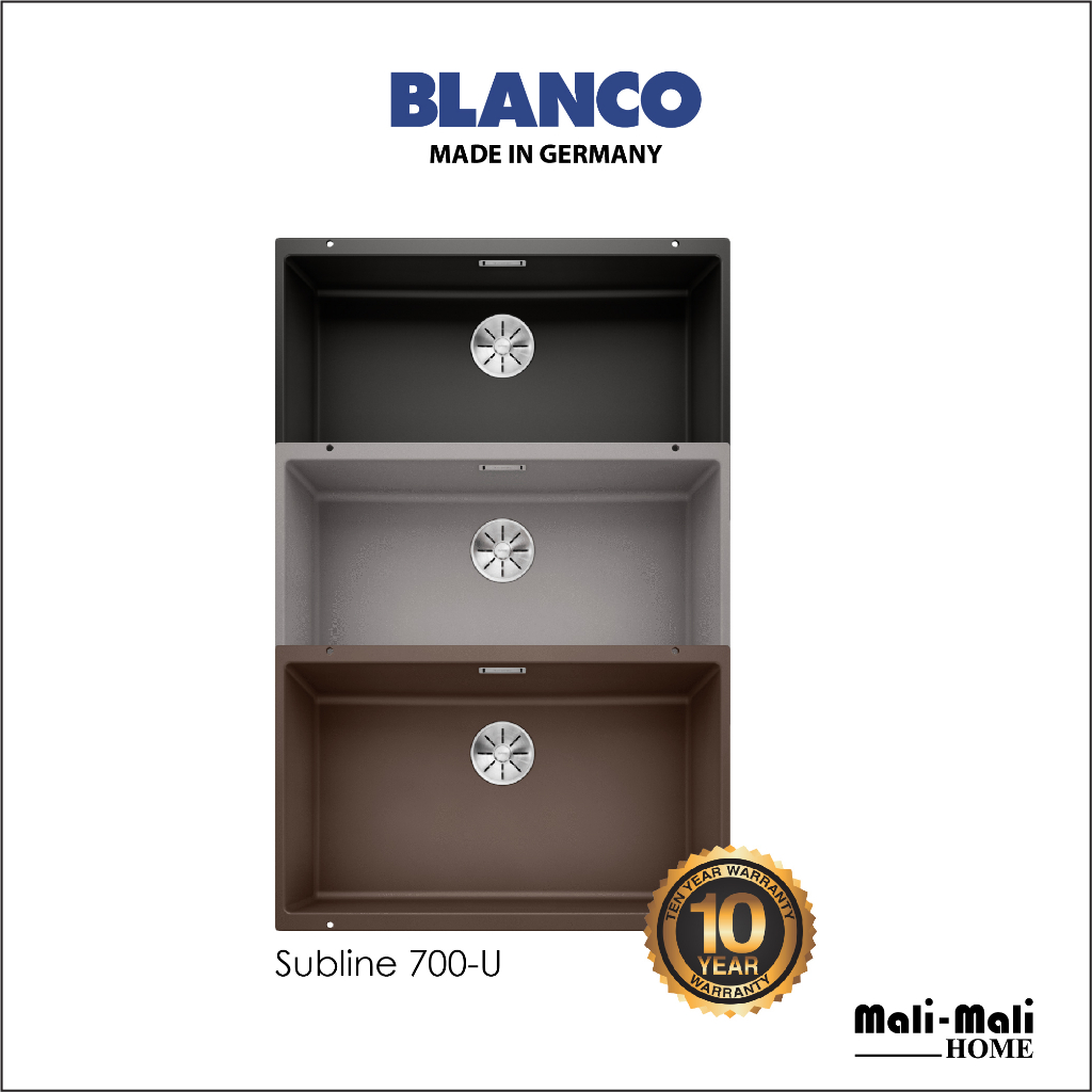BLANCO SUBLINE 700-U SILGRANIT SINK COMPLETE WITH WASTE [Contact Us For ...