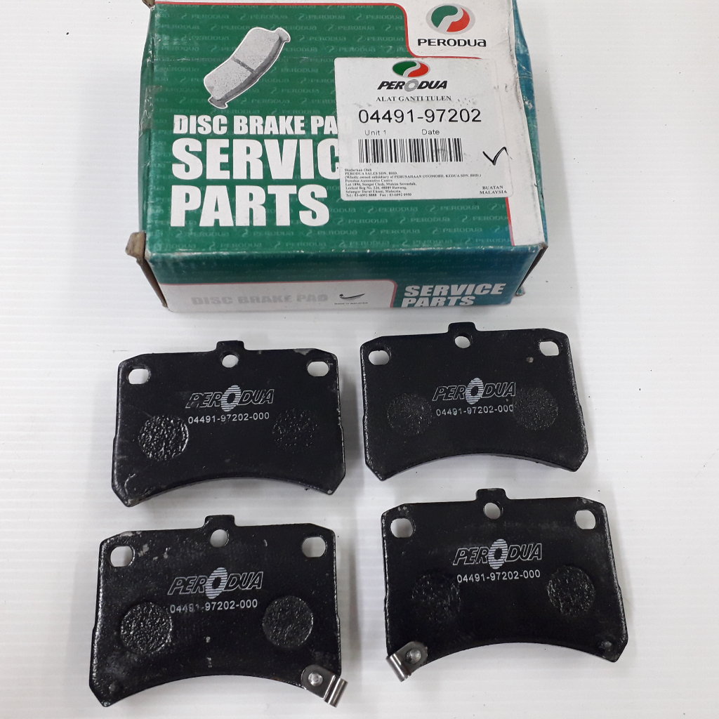 (1SET PERODUA 04491-97202) FRONT BRAKE PAD FOR PERODUA KENARI & KELISA 4PCS SET | Shopee Malaysia