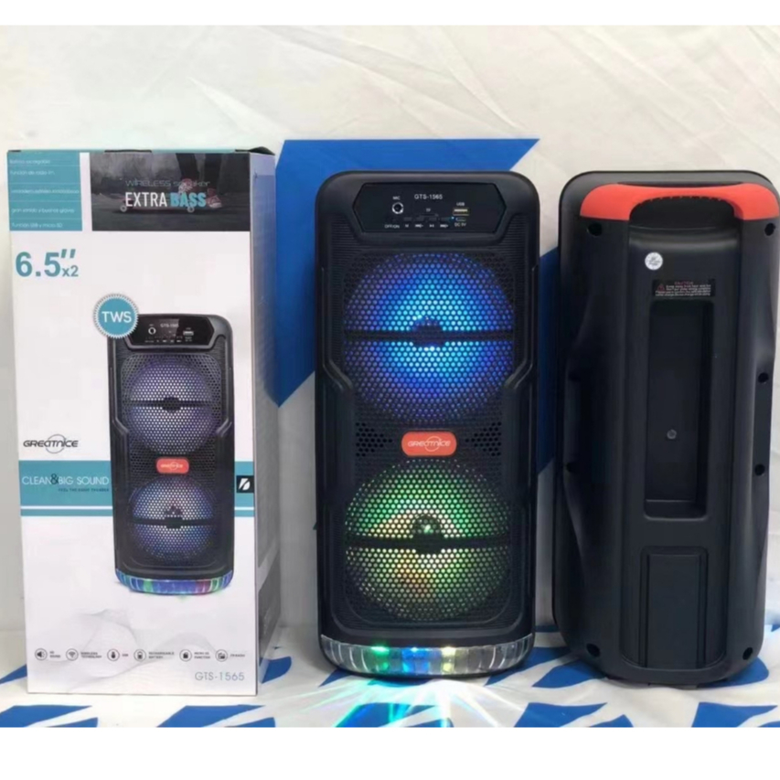 [ZQS4239] Wireless Portable Bluetooth Speaker With Led Light With Mic[4 inch x 2 speaker ...