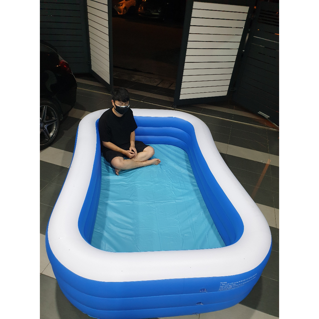 3 Ring Inflatable Swimming Pool / Kolam (Ready Stock/Clear Stock ...