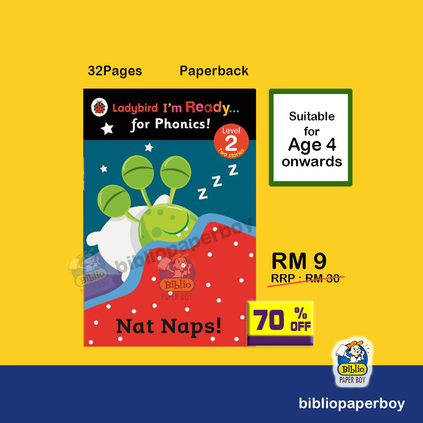 Ladybird I'm Ready for Phonics : Nat Naps! Level 2 | Shopee Malaysia