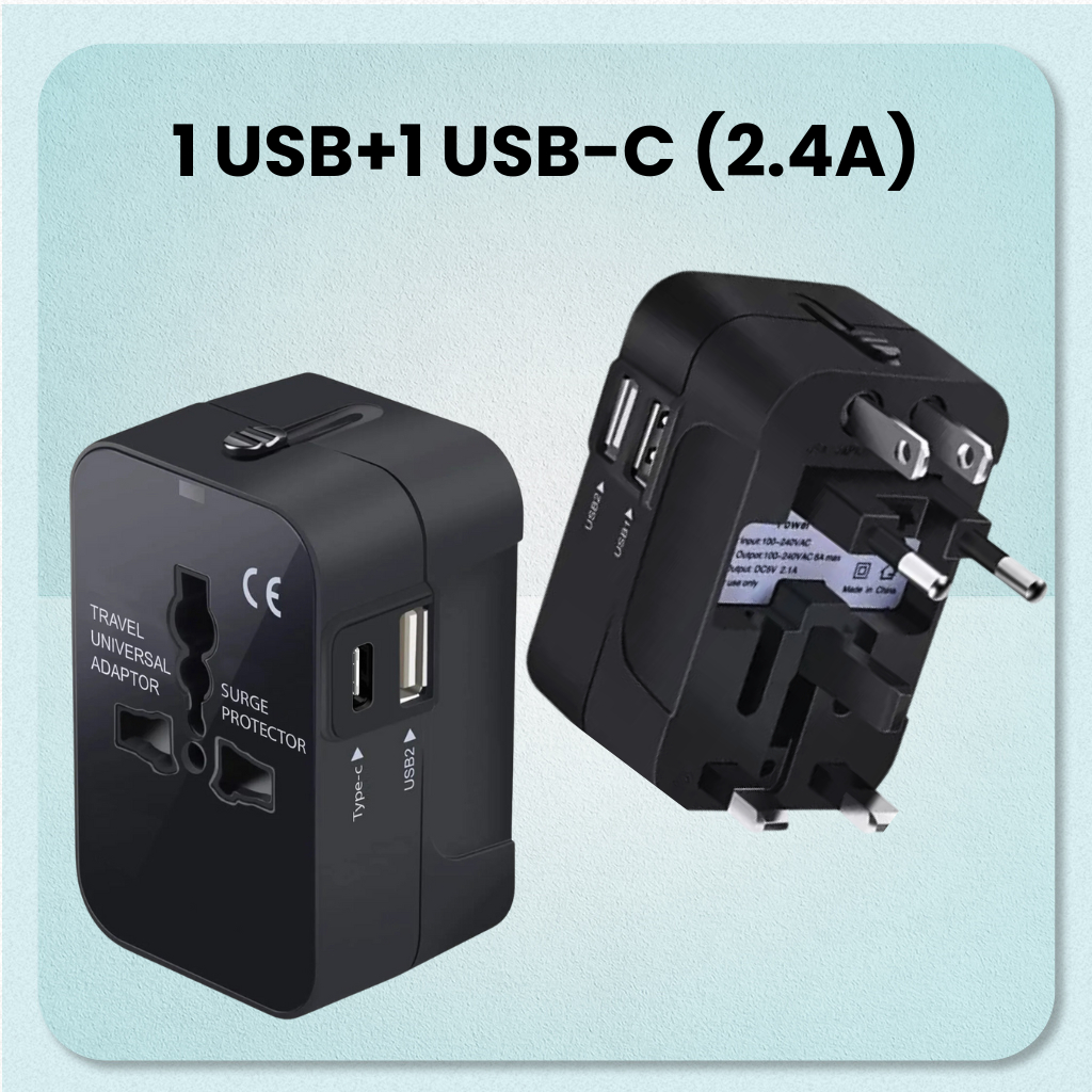 HH USB Type-C International Universal Travel Adapter Socket Adaptor ...