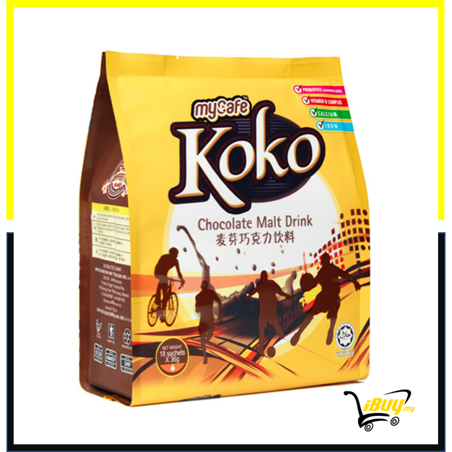 Coffee Tree MyCafe Koko Chocolate Malt Drink (36g x 18's) GB11 | Shopee ...