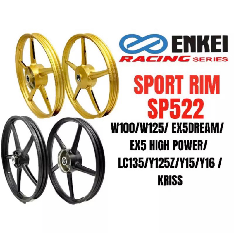 ENKEI SP522 SPORT RIM Y15ZR LC135 Y125ZR Y125 Y15 135LC LC4S LC5S RIM ...