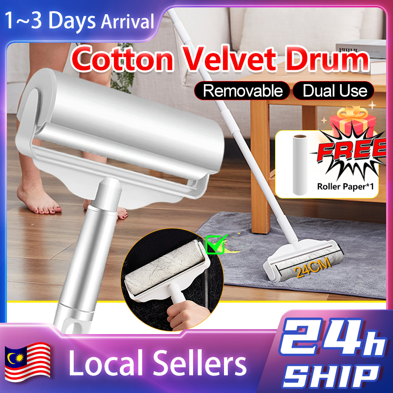 Sticky Lint Roller Detachable Dust Hair Pet Fur Remover Bulu Baju Cover ...