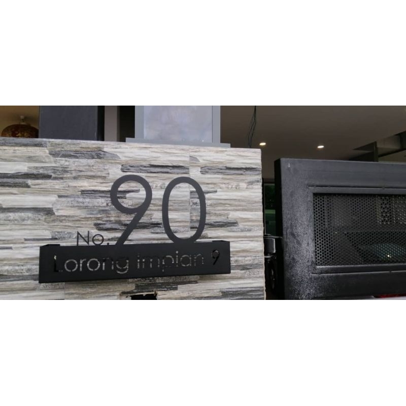 Modern House Number Plate House number plate (Fully Customized)Original ...