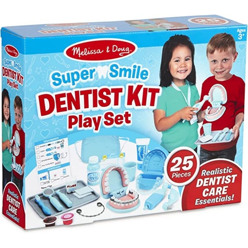 Melissa and Doug MD8611 Super Smile Dentist Play Set (26 Pieces ...